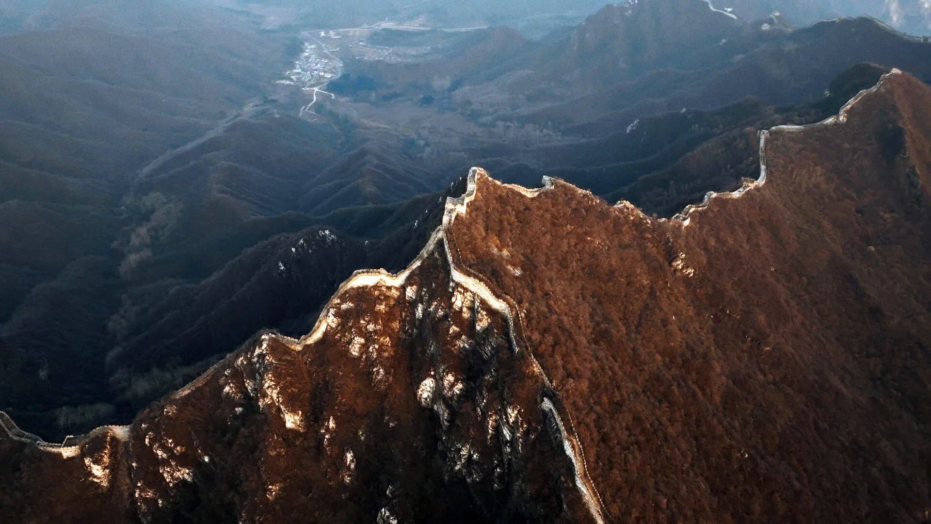 A kínai nagy fal Ash Dykes-szel