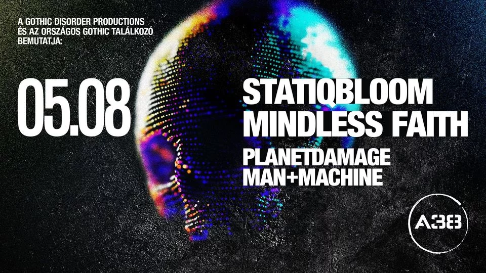 Statiqbloom (US), Mindless Faith (US), Planetdamage, Man + Machine