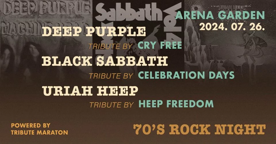 Deep Purple, Black Sabbath, Uriah Heep - 70's Tribute Rock Night