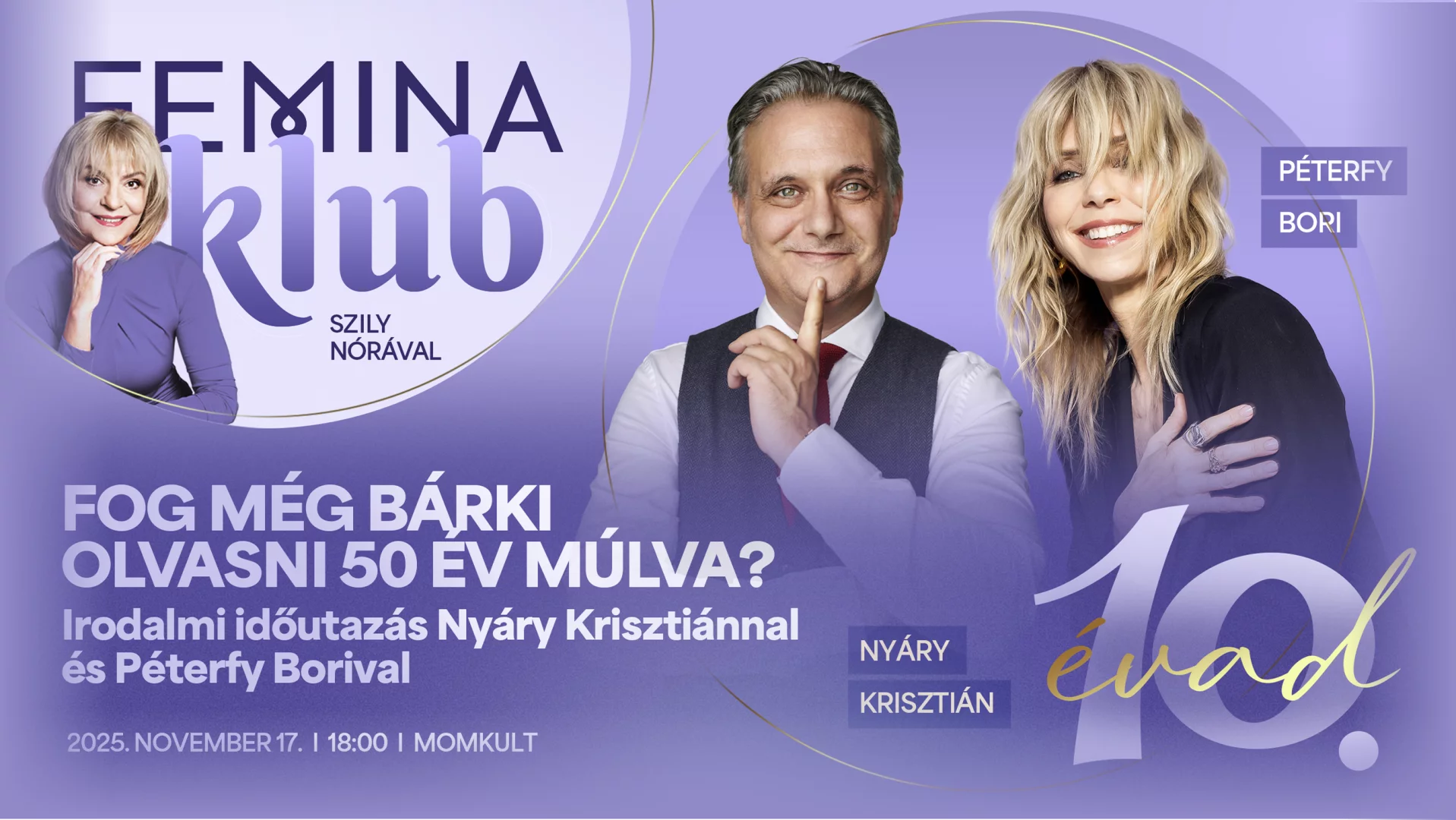 Nyáry Krisztián és Péterfy Bori beszélget a jövő irodalmáról